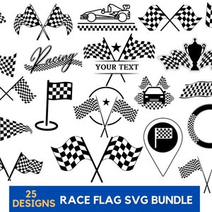 Race Flag Svg Bundle, Racing Flag Svg, Race Flag Clipart, Race Flag Png ...