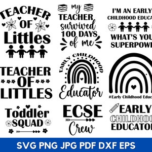 Early Childhood Education Svg Png Bundle, Childhood Education Shirt Svg ...
