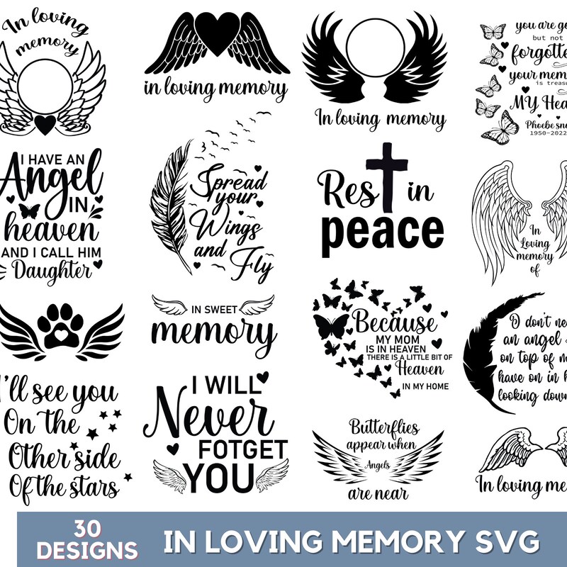 Memorial Svg - Etsy