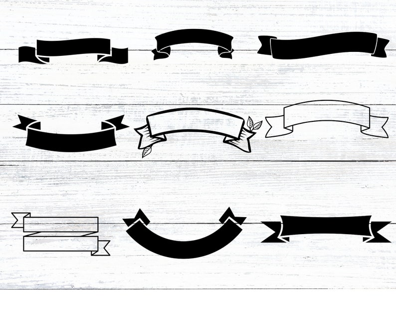 Ribbon Banner Svg, Banners Svg, Ribbon Svg Bundle, Banners Svg for Cricut, Banner Png Bundle ...