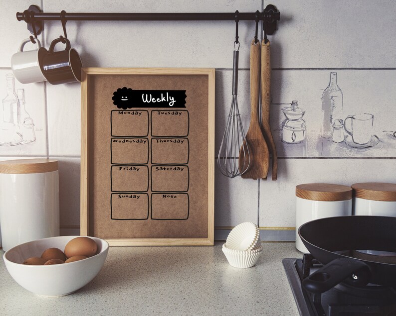 15 Weekly Menu Svg Png Files Bundle, Menu Svg, Meal Planning Svg ...