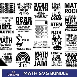Math Svg Bundle, Math Teacher Svg, Math Student Svg, Math Teacher Png ...