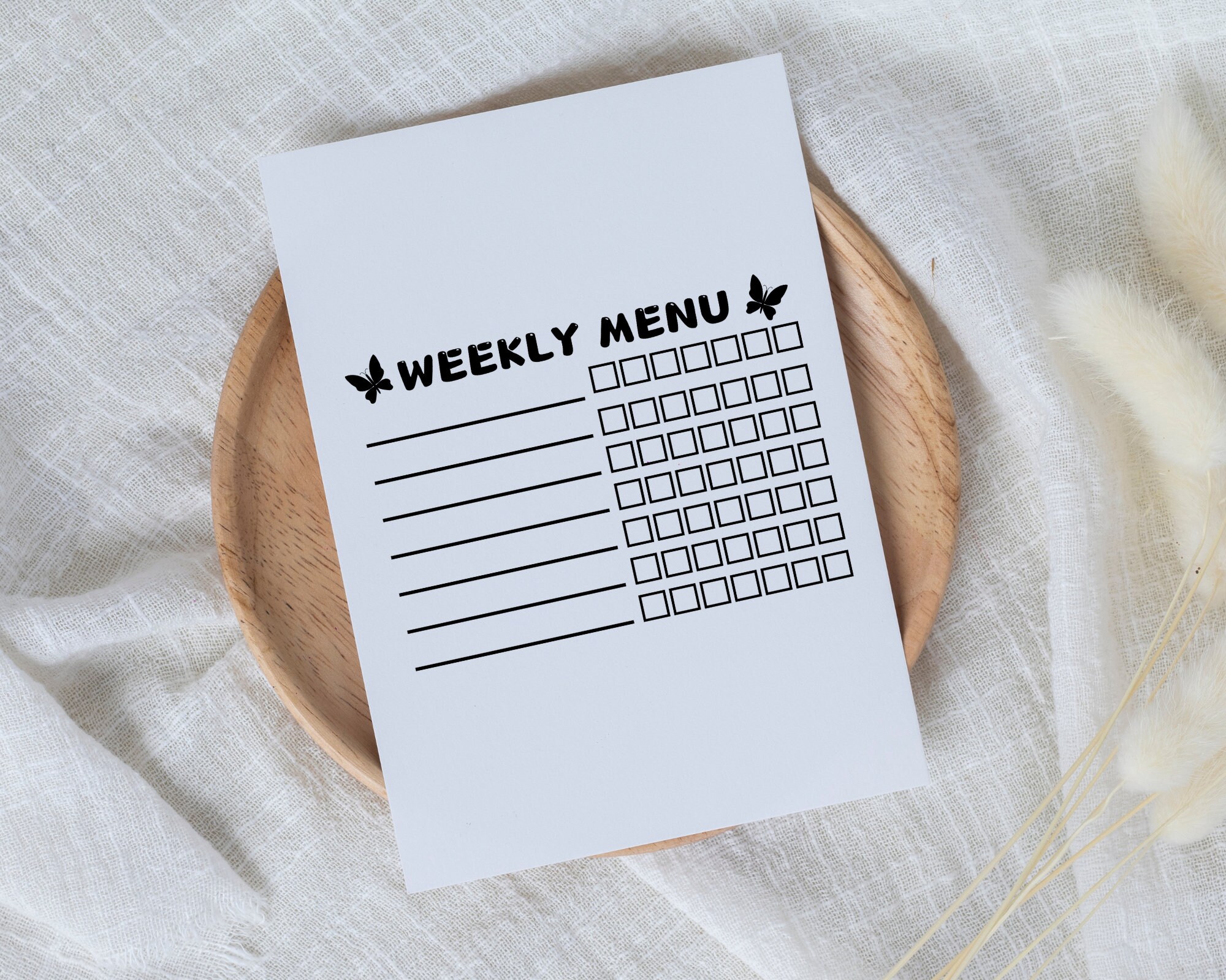 15 Weekly Menu Svg Png Files Bundle, Menu Svg, Meal Planning Svg ...