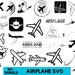 30 Airplane Svg Bundle, Airplane Png, Airplane Cut File, Svg Files for ...