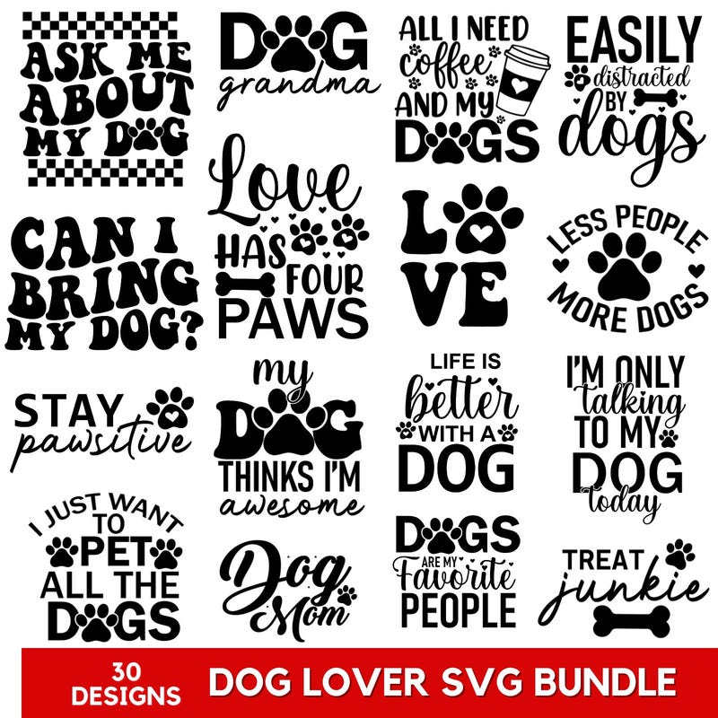 Funny Dog Svg - Etsy