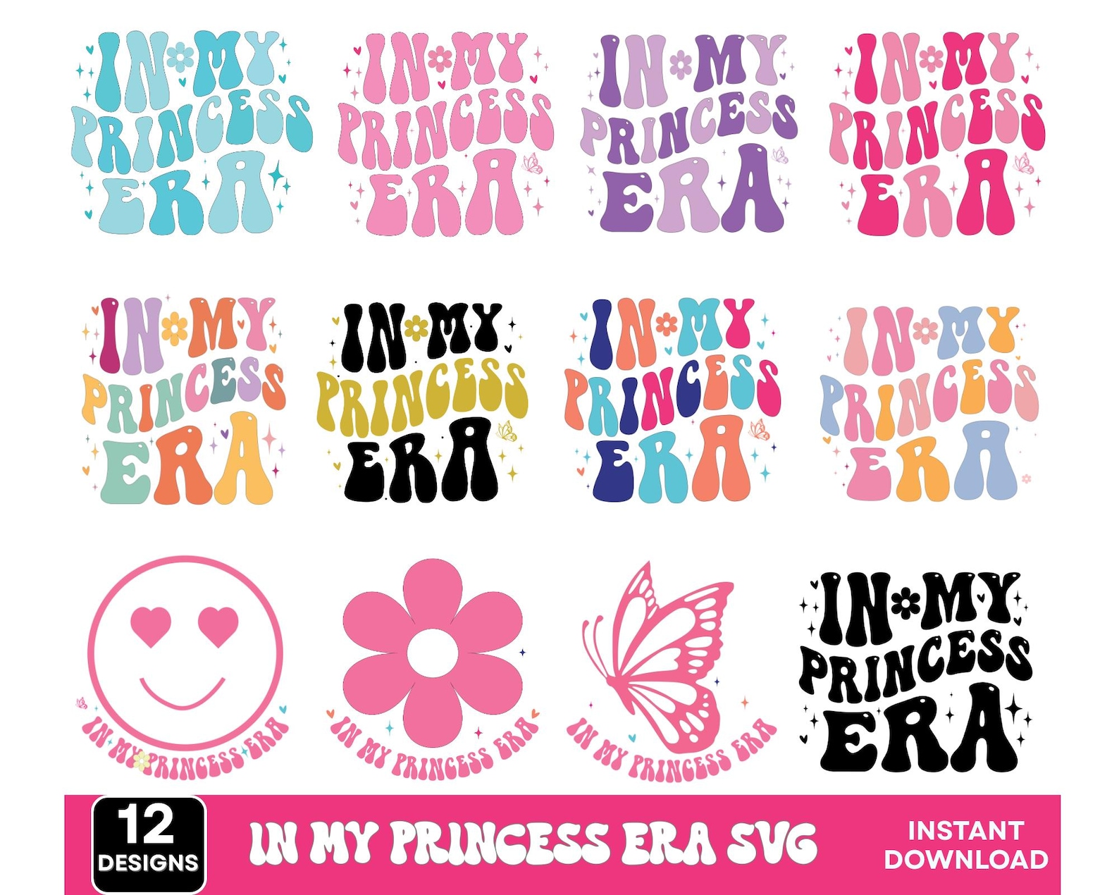 12+ in My Princess Era Svg Png Bundle, in My Princess Era Png, Princess ...