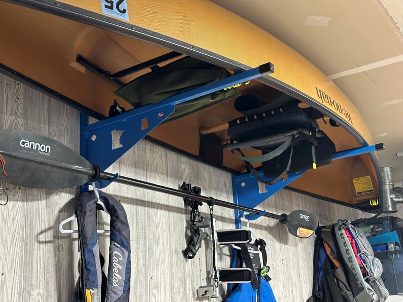 Canoe, Kayak, SUP stand up Paddle Board Wall Mount Storage Brackets 1 ...
