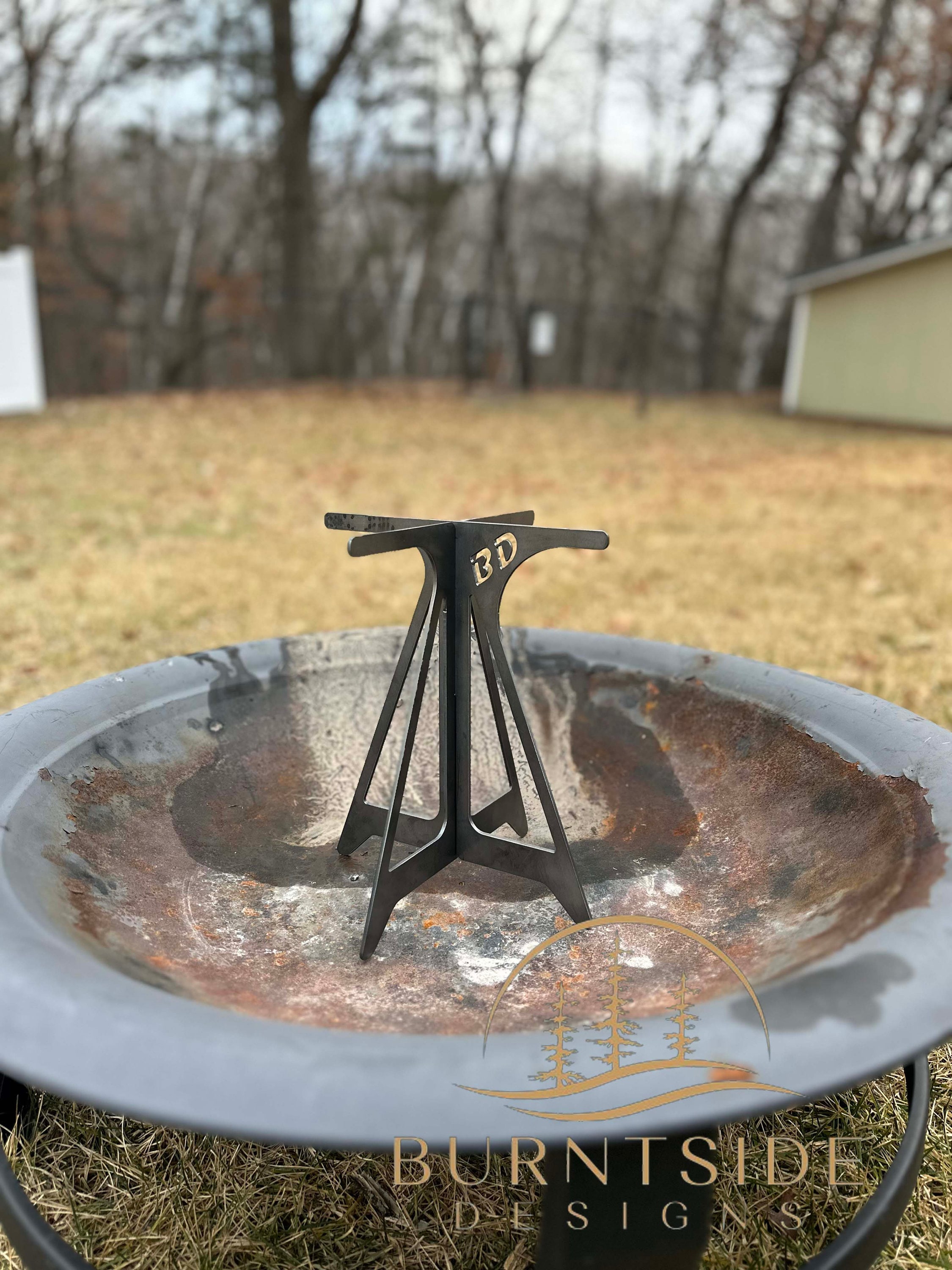 Pyramid Fire Grate - Vertical Standing Fire Pit Grate for Bonfires - Etsy