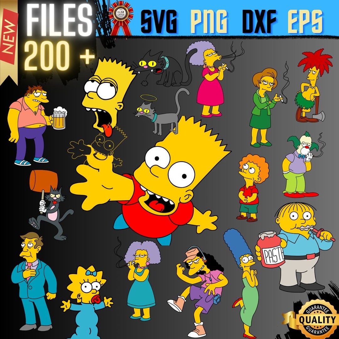 The Simpsons SVG Bundle, the Simpsons Svg Files for Cricut, the ...