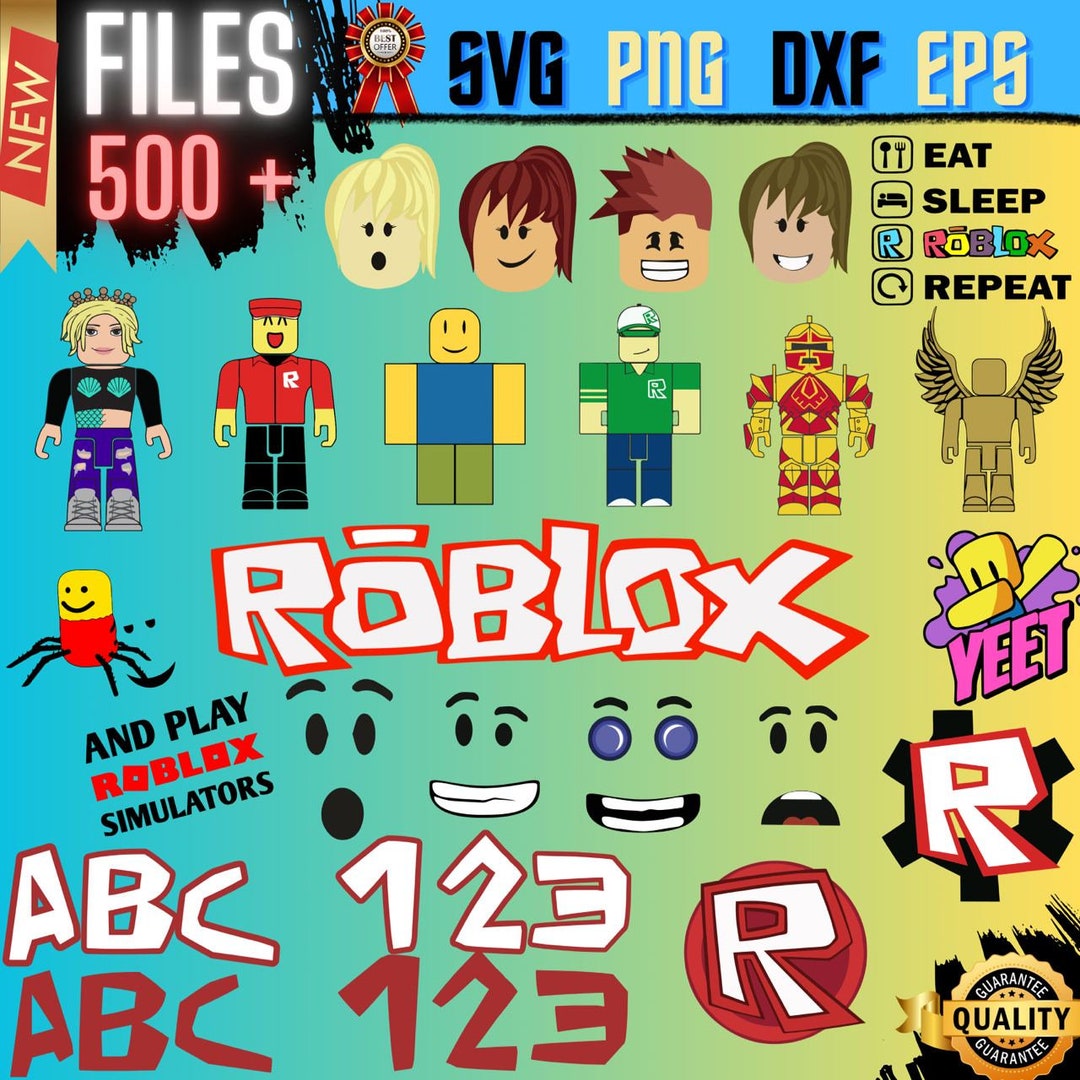 Roblox Svg Bundle Roblox Font Roblox Svg Roblox Svg Files For