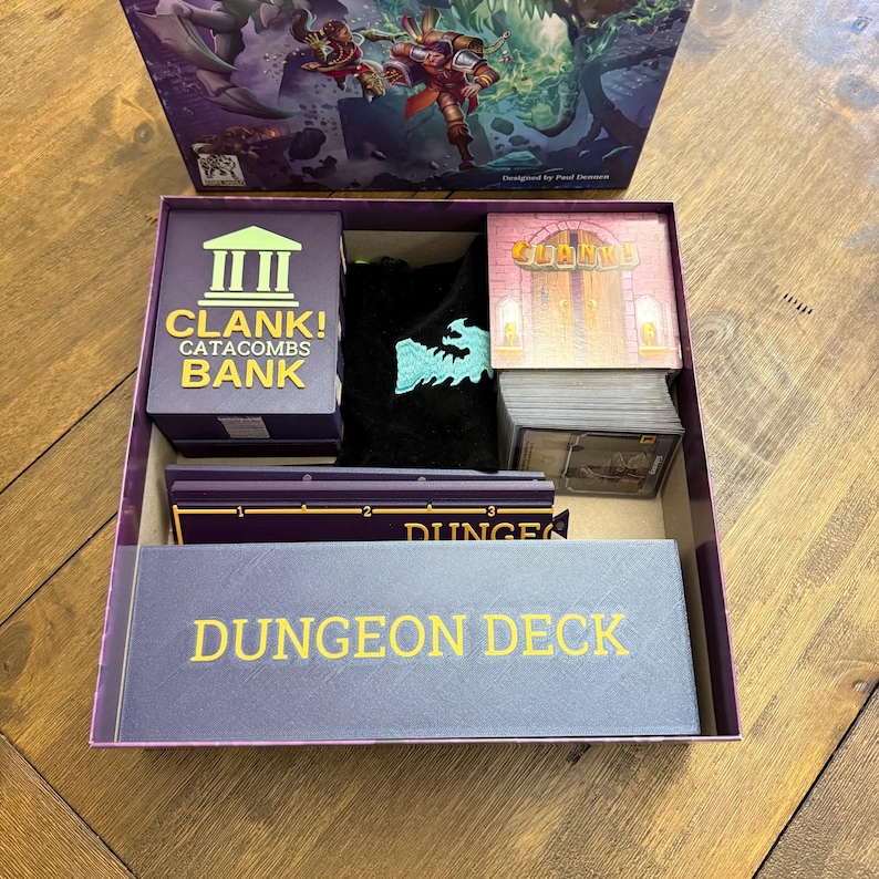 Clank! Catacombs - Dungeon Deck Card Holder and Storage and Dungeon Row ...