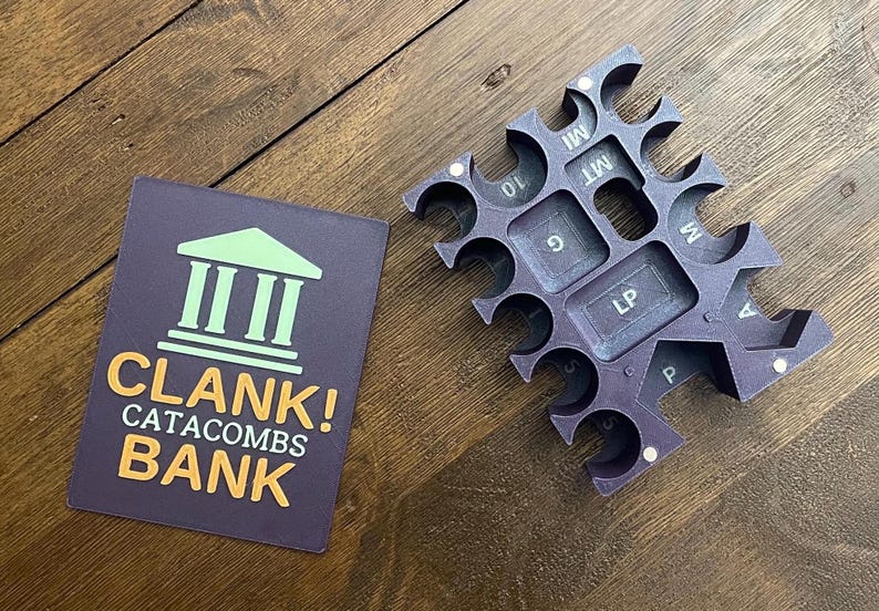 Clank! Catacombs Token Bank – Base Game & Adventuring Party Expansion ...