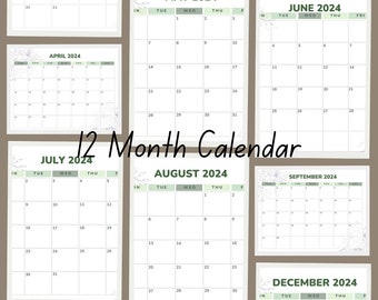 Digital Calendar 2024 - Etsy