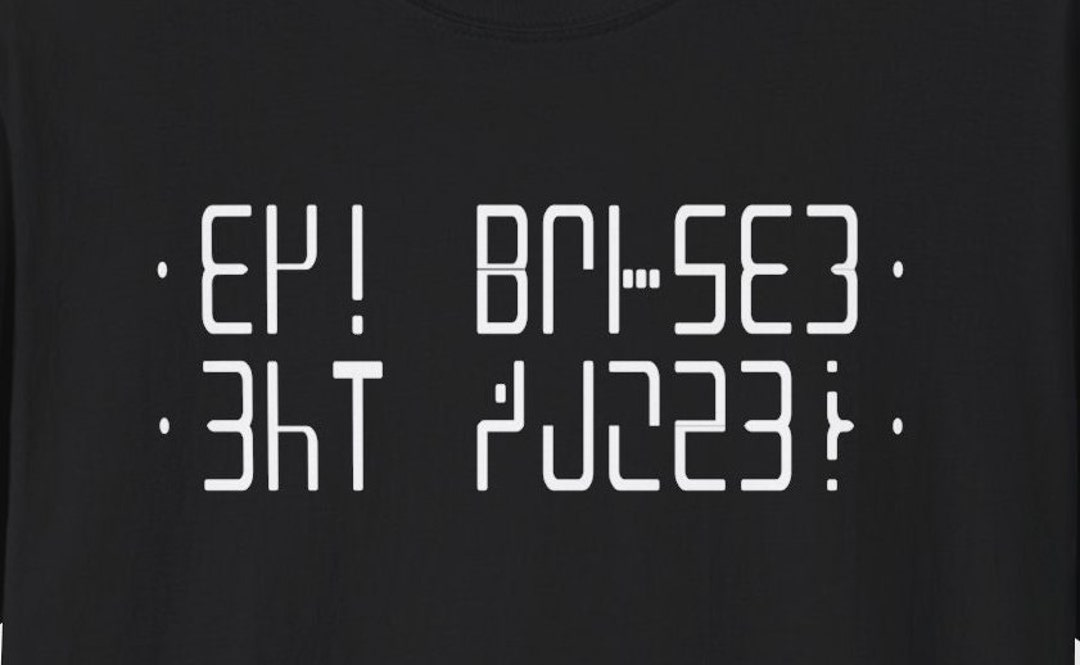 Hidden Message Fold-up T-shirt Reveals: SKI POLES? - Etsy