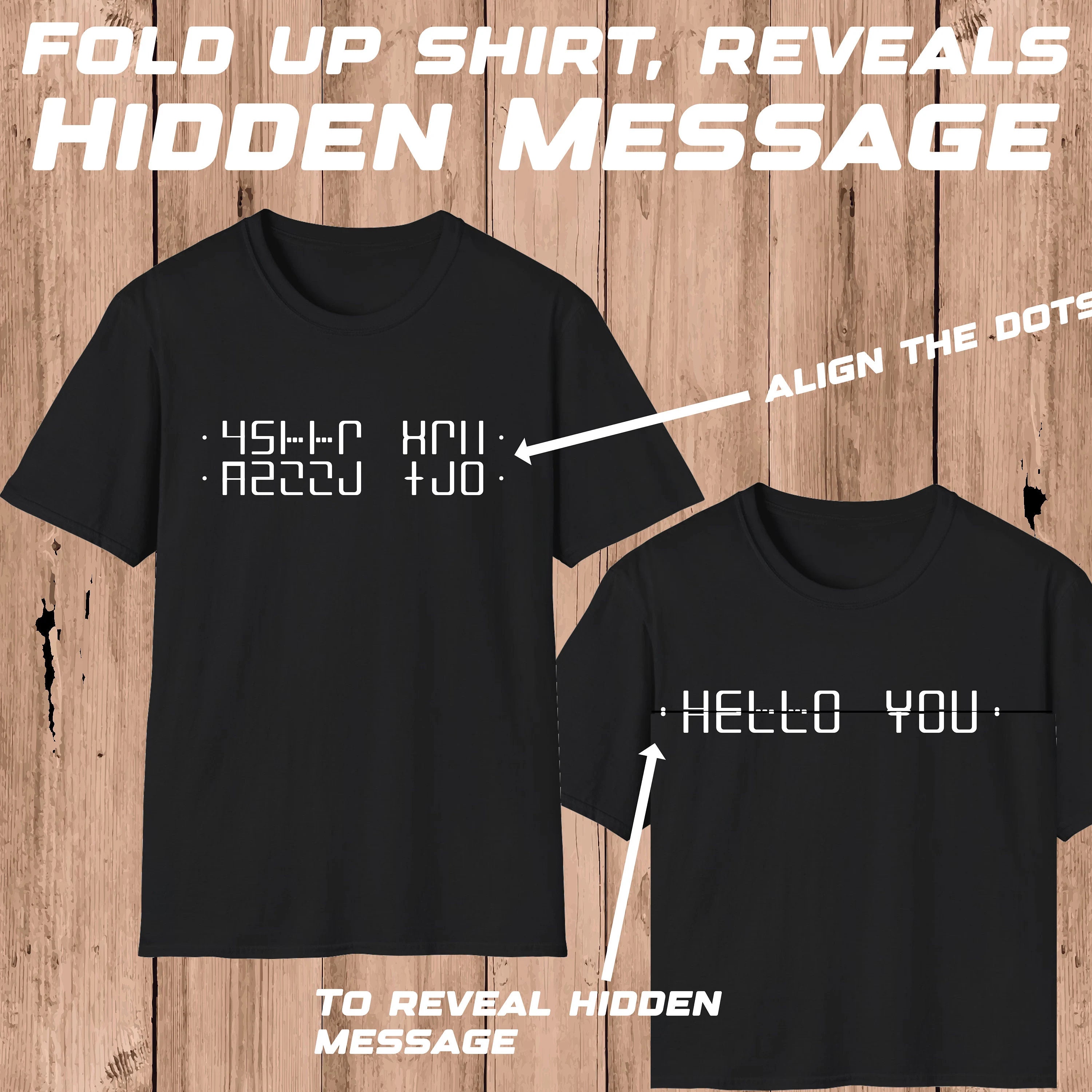Fold up T Shirt Hidden Message: CUNT - Etsy Australia