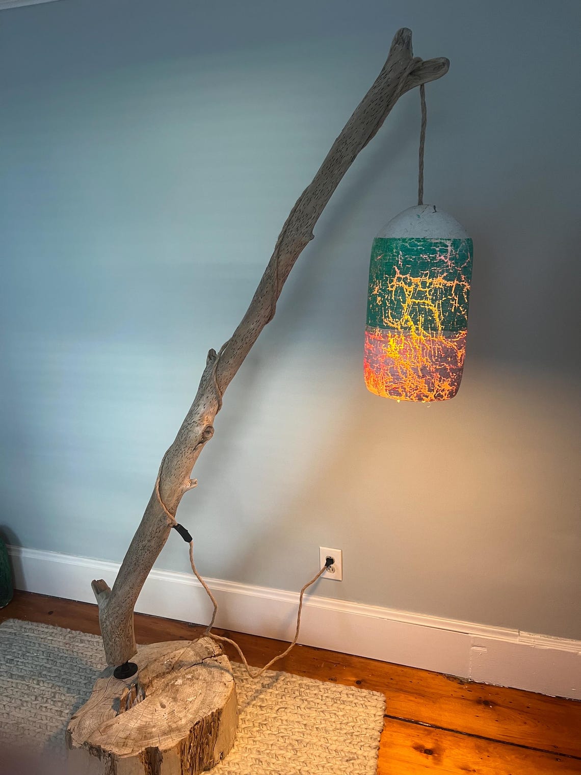 Lobster Buoy Hanging Light (stand Not Included) - Etsy