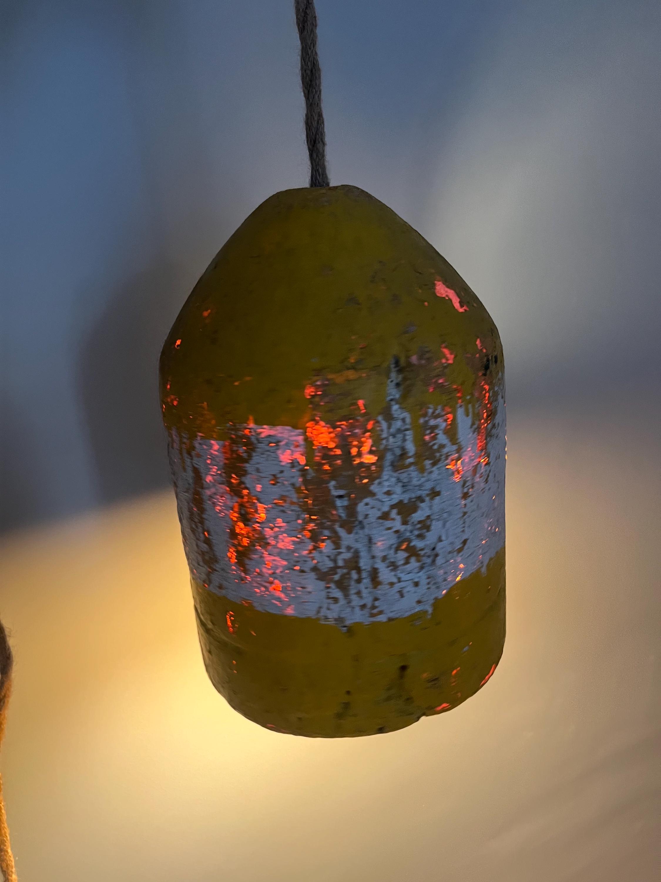 Lobster Buoy Hanging Light (stand Not Included) - Etsy