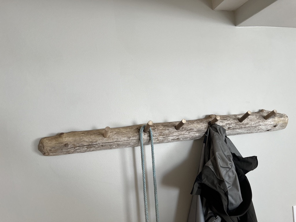 6 Hook Driftwood Coat Rack 48long X 5 High X 5 Deep Beach House, Rustic ...