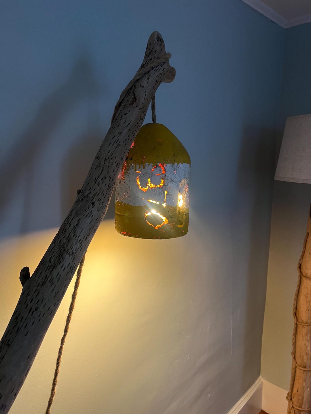 Lobster Buoy Hanging Light (stand Not Included) - Etsy