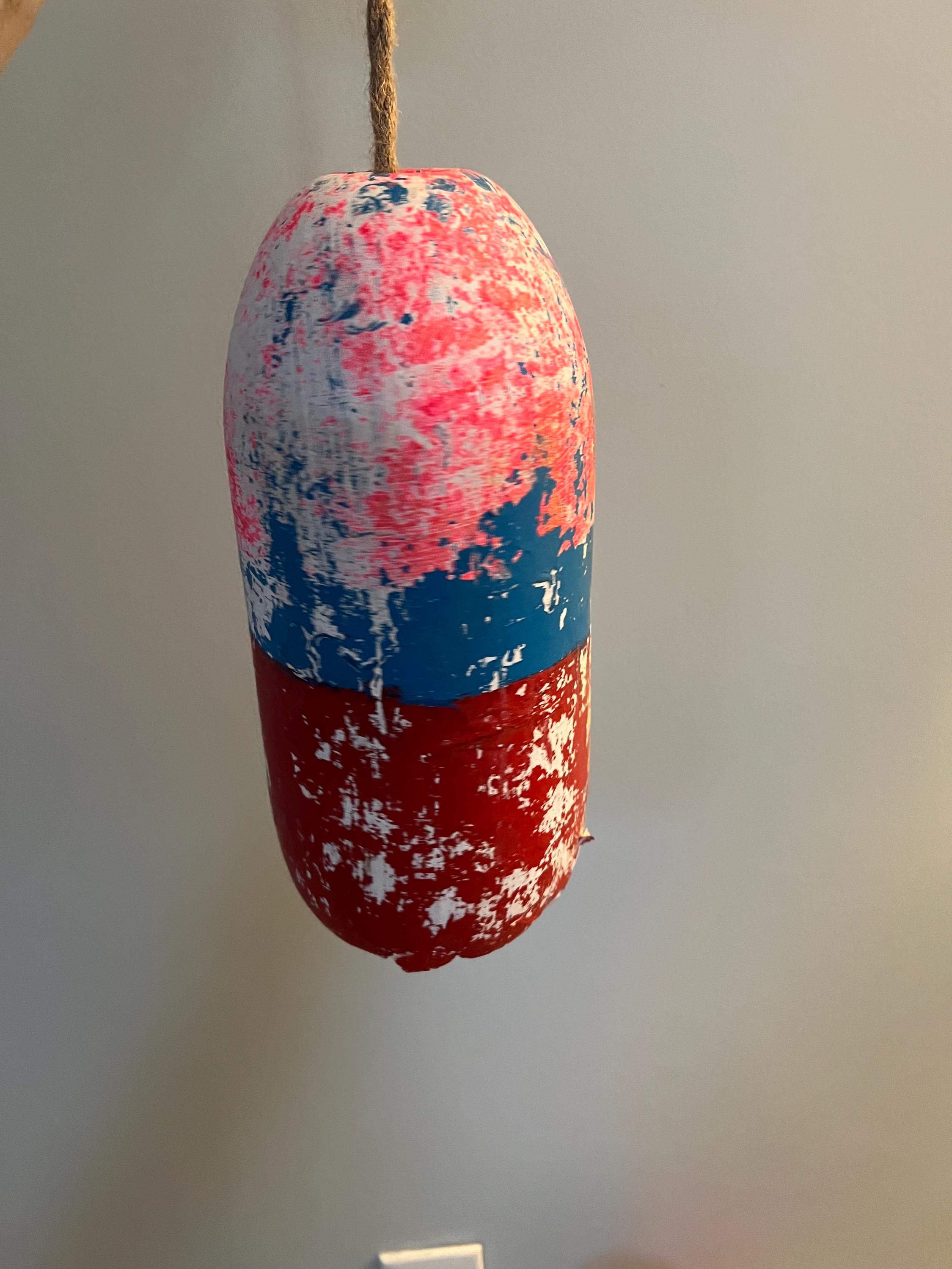 Lobster Buoy Hanging Light (stand Not Included) - Etsy