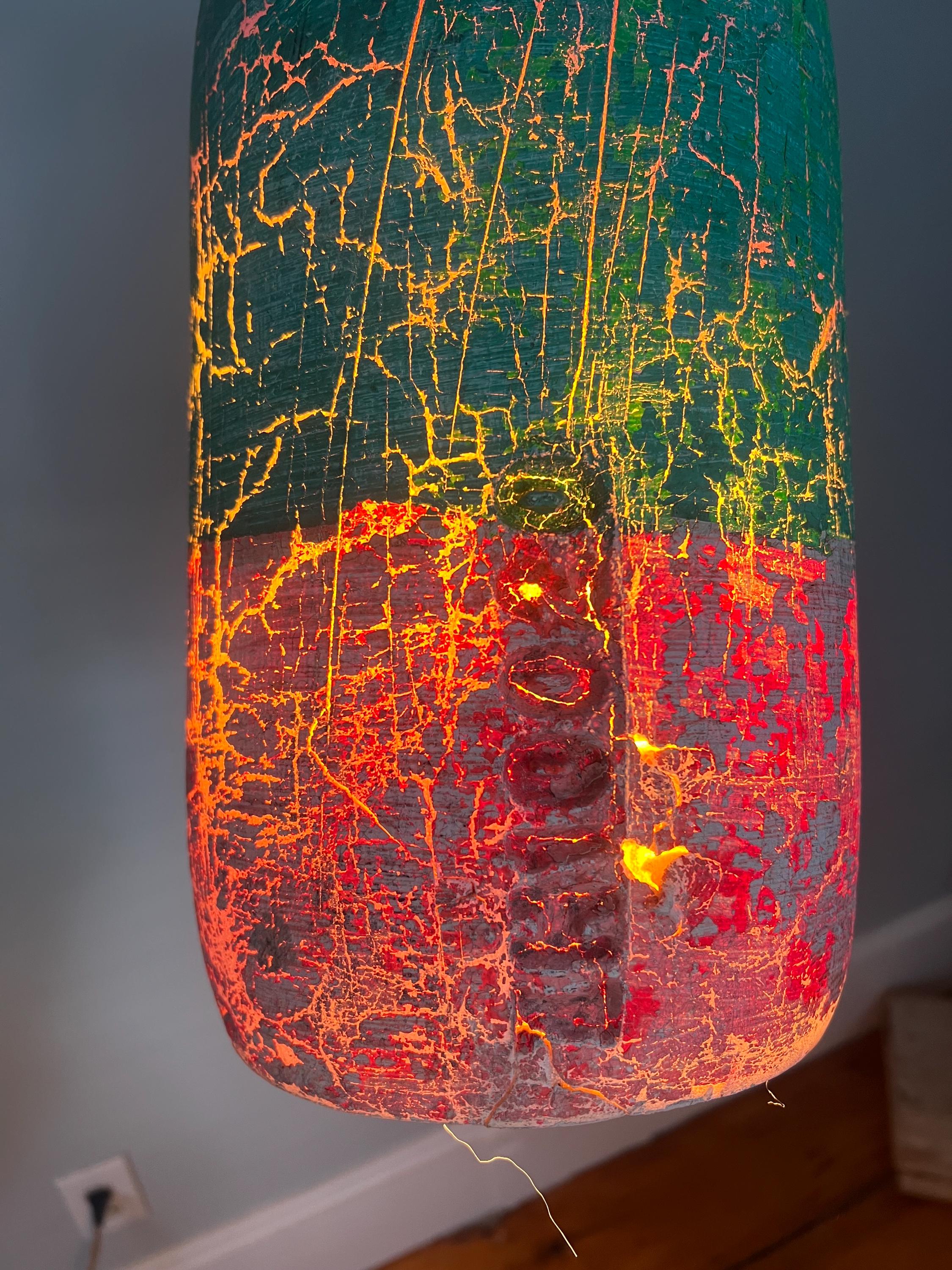 Lobster Buoy Hanging Light (stand Not Included) - Etsy