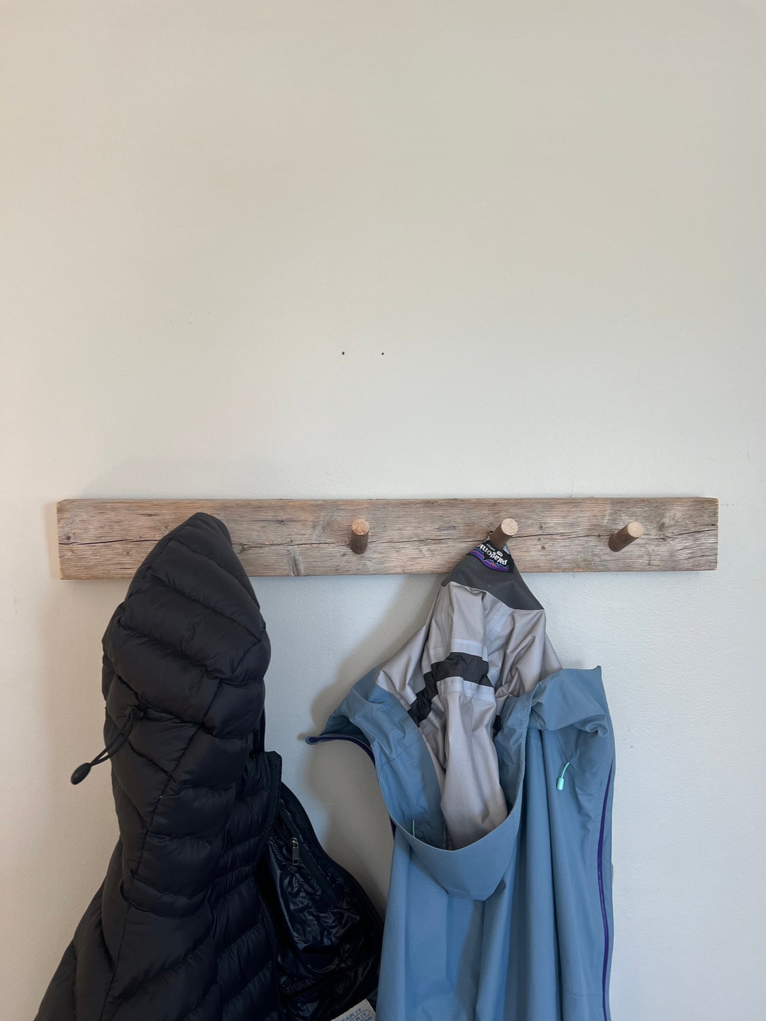 4 Hook Driftwood Coat Rack (30"long X 4" High X 4" Deep) Beach House ...