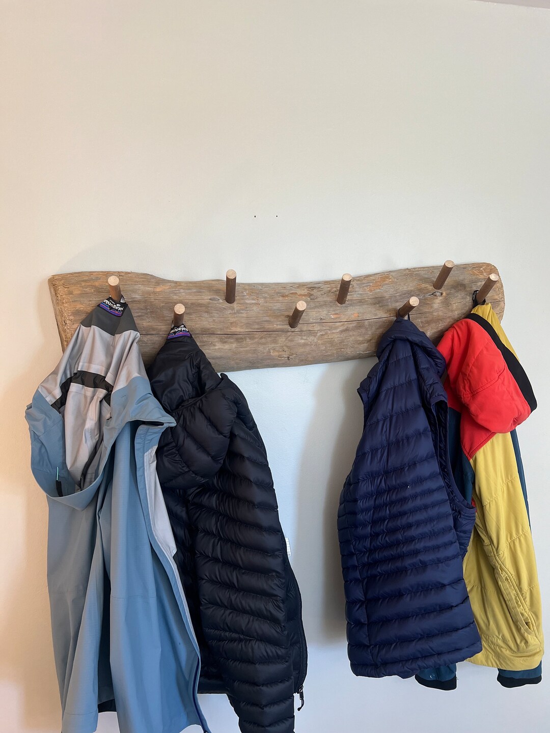 8 Hook Oversized Driftwood Coat Rack (38"long X 9" High X 7" Deep ...