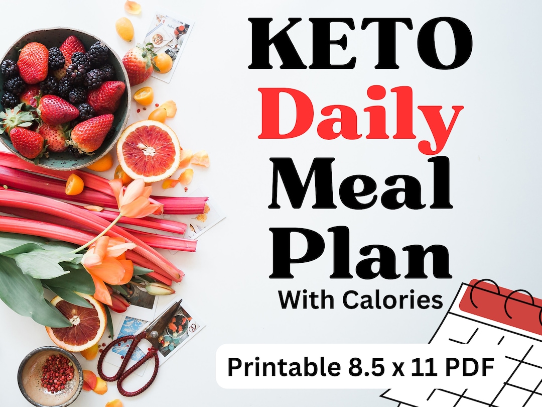 KETO Daily Meal Plan for Beginners, 7 Day Easy Keto Meal Plan With ...