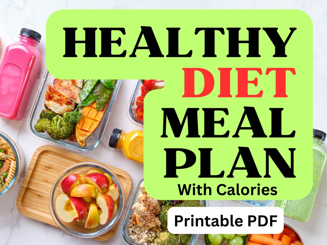 Healthy Diet Meal Plan 7 Day Healthy Diet Meal Plan For Beginners Etsy