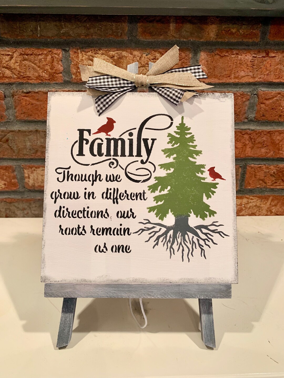 Family Farmhouse Sign Rustic Family Sign Standing Distressed Sign With ...