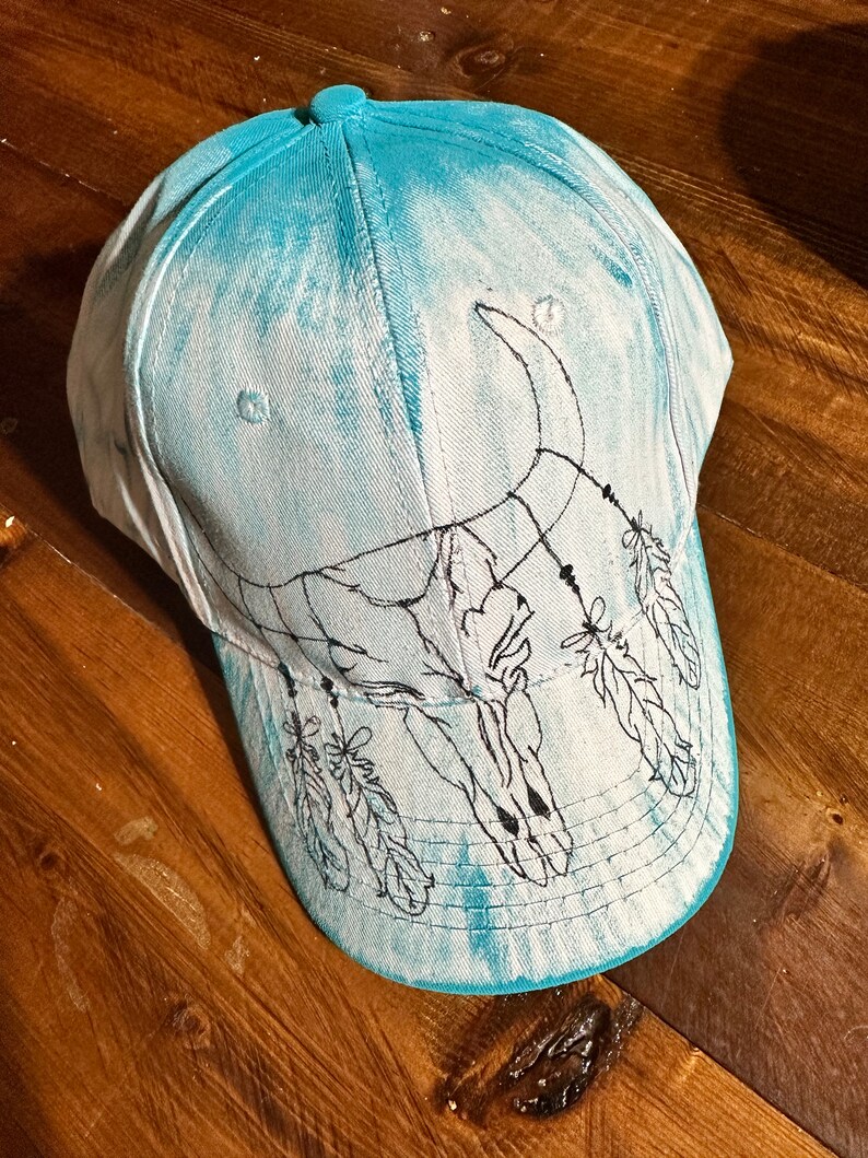 Hand Painted Cap - Etsy