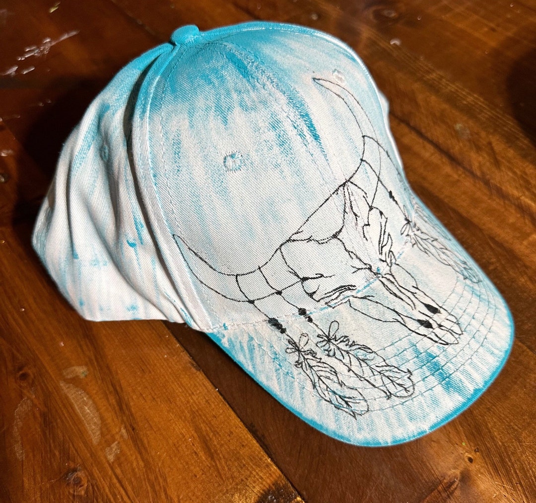 Hand Painted Cap - Etsy