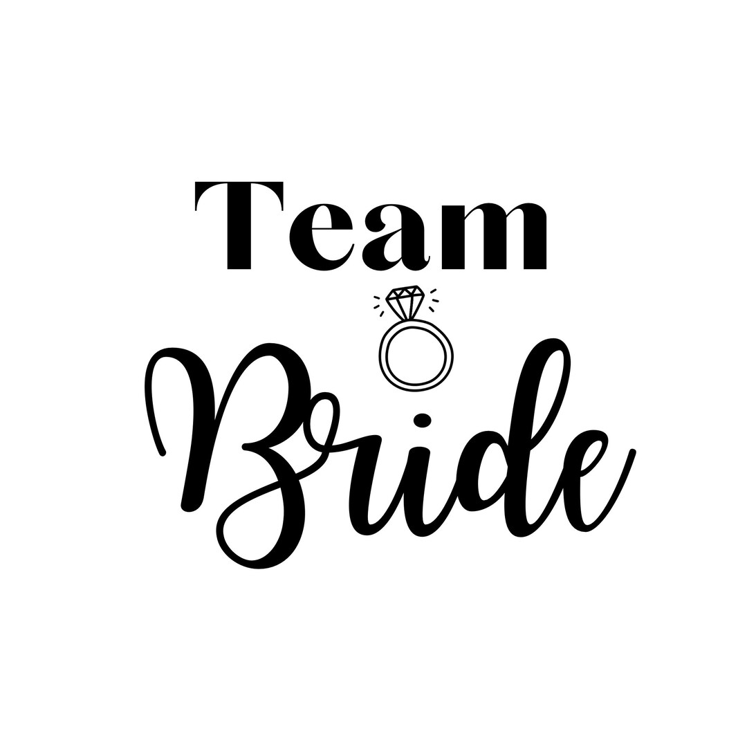 Team Bride Png - Etsy