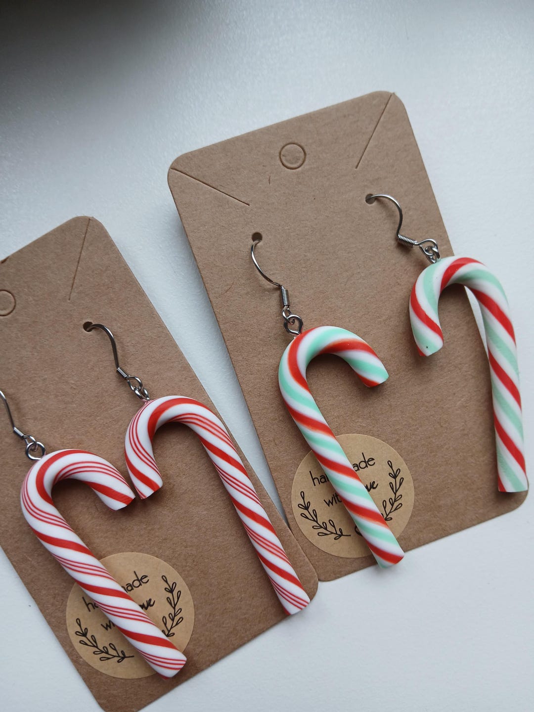 Candy Cane Earrings Christmas Candycane Earring, Stainless Steel ...