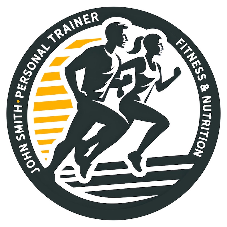 Personalised Logo for a Personal Trainer, Fitness Class, Includes ...