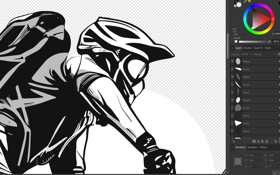 Mountain Biker (MTB) Logo / Badge Vector (svg,png,jpg) - Etsy