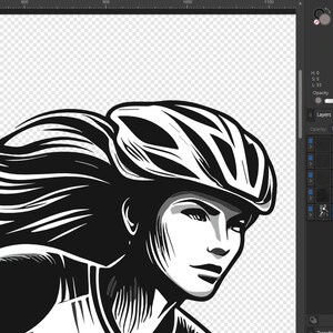 Woman MTB - Mountain Bike Rider Logo, Digital Download Vector (SVG ...