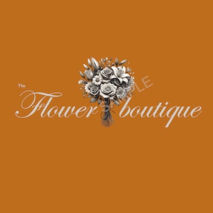 Flower Bouquet Logo, Classic Flower Arrangement Vector Image ...