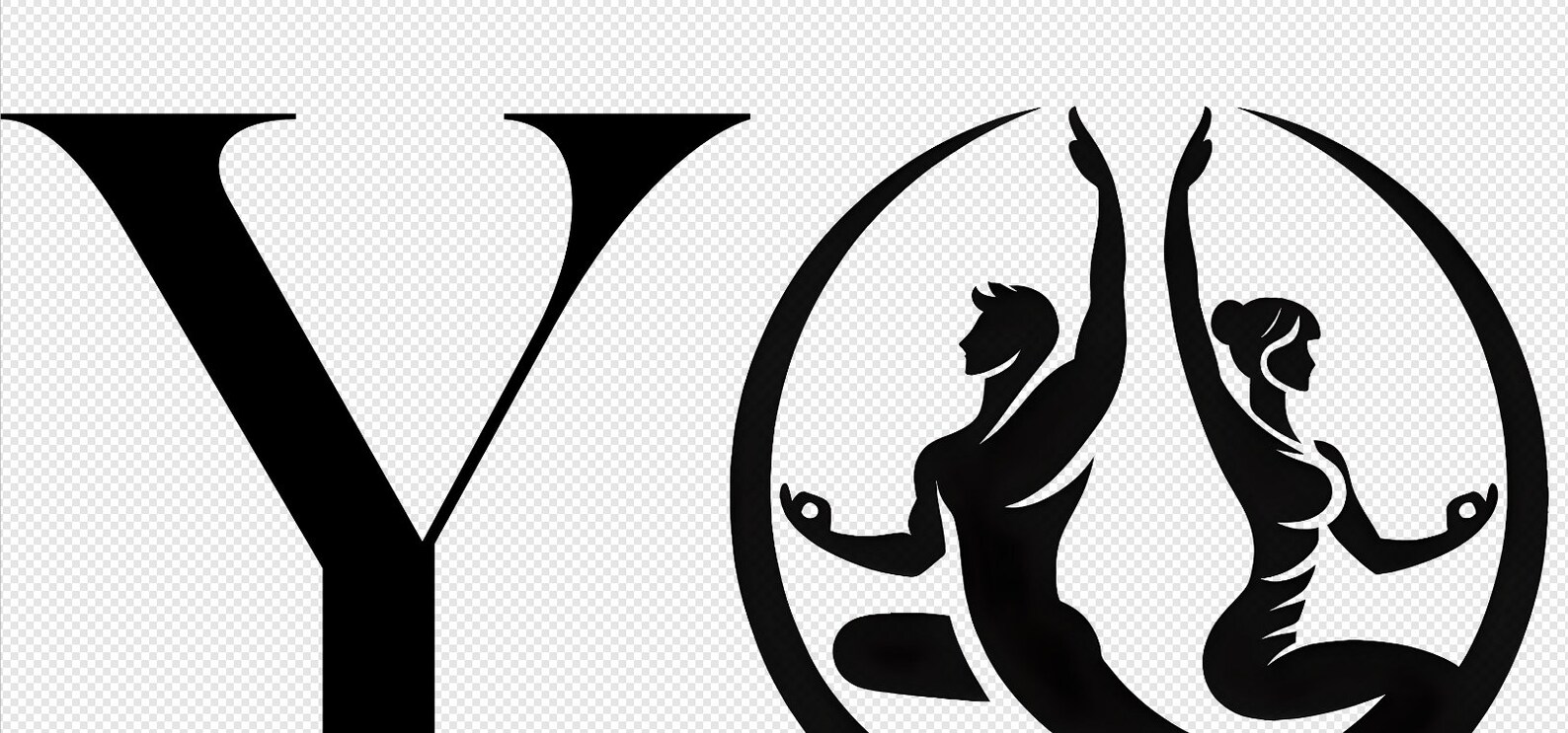 Yoga Logo/badge, Digital Download of 3 Transparent Background Images ...