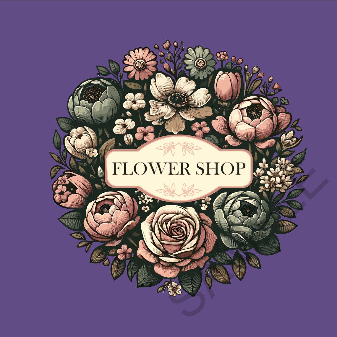 Florist Logo / Badge - Flower Shop Logo (vector Svg & Transparent Png ...