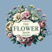 Flower Logo, Florist Logo, Flower Shop Logo. Blank Area to Add Your Own ...