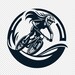 Woman MTB Female Mountain Bike Rider Logo, Digital Download Vector SVG ...