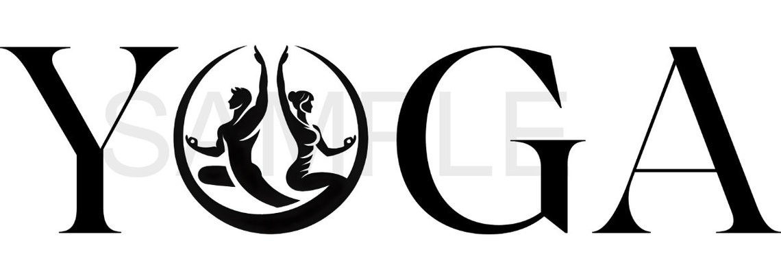 Yoga Logo/badge, Digital Download of 3 Transparent Background Images ...