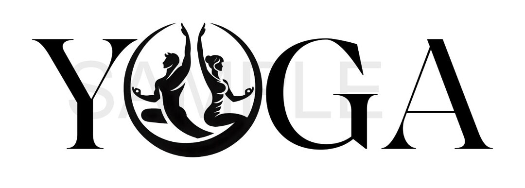 Yoga Logo/badge, Digital Download of 3 Transparent Background Images ...