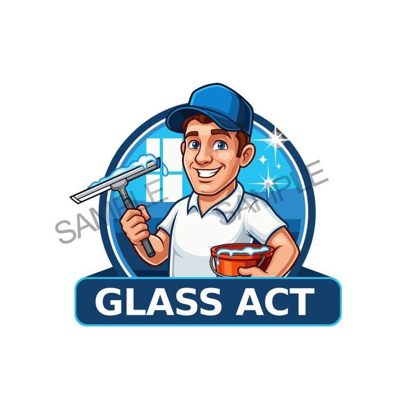 Windows Cleaner Logo - Etsy UK