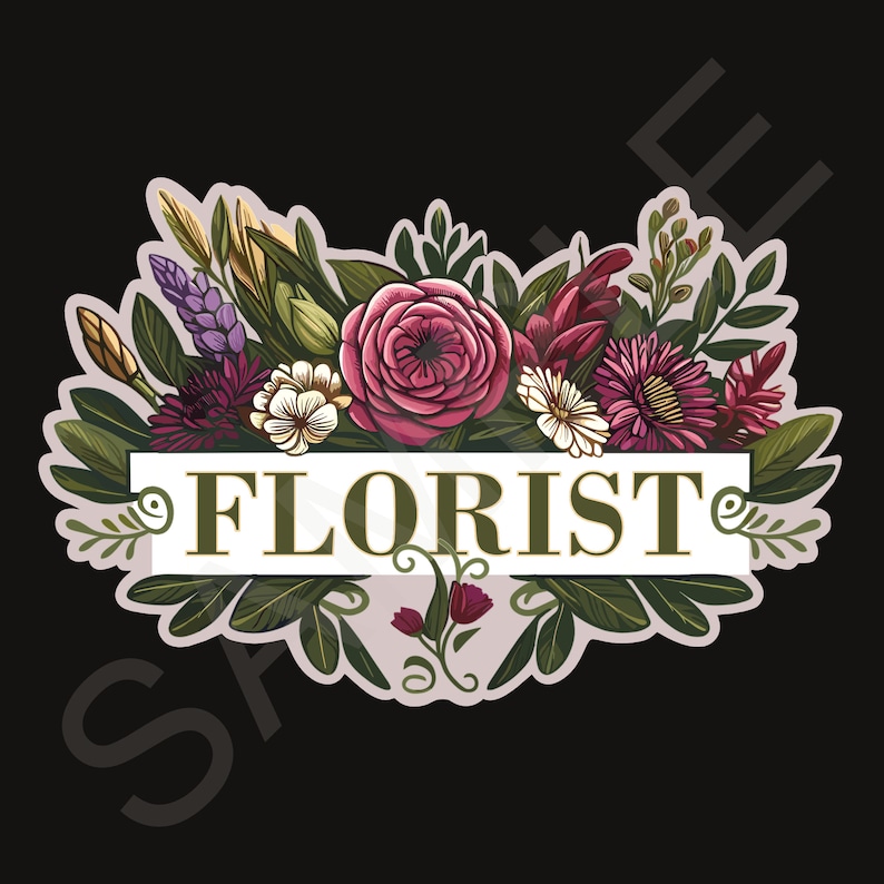 Florist Logo / Badge - Flower Shop Logo (vector Svg & Transparent Png ...