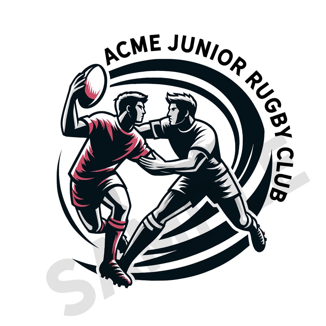 Rugby Club Logo, Junior Rugby Vector (SVG), Transparent PNG, Digital ...