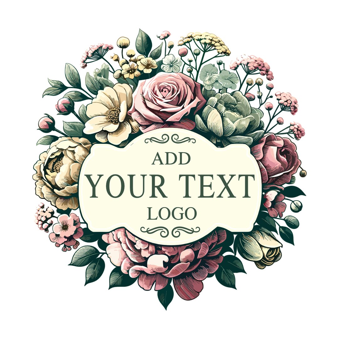 Flower Logo, Florist Logo, Flower Shop Logo. Blank Area to Add Your Own ...
