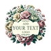 Flower Logo, Florist Logo, Flower Shop Logo. Blank Area to Add Your Own ...