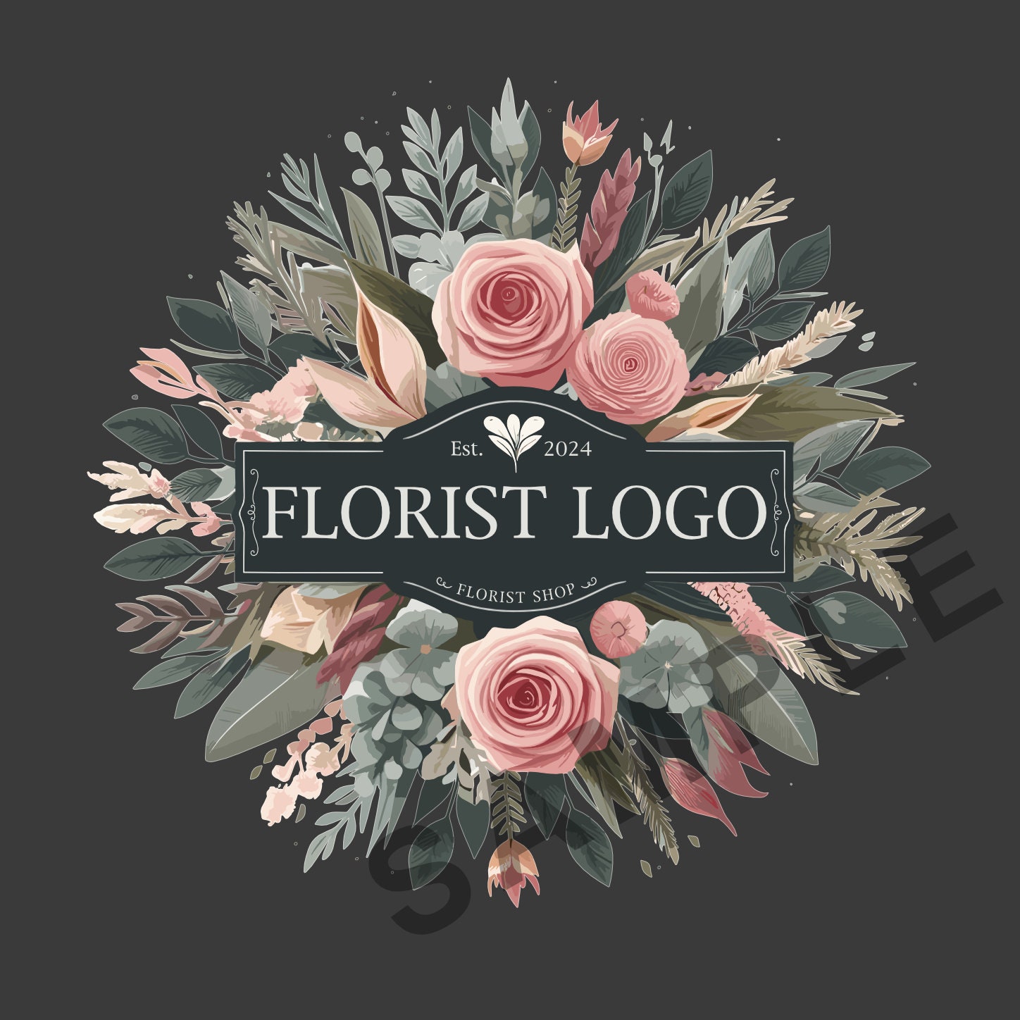 Florist Logo / Badge - Flower Shop Logo (vector Svg & Transparent Png ...